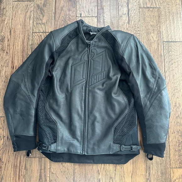 ICON | Jackets & Coats | Icon Hypersport Prime Mens 2xl Black Leather ...
